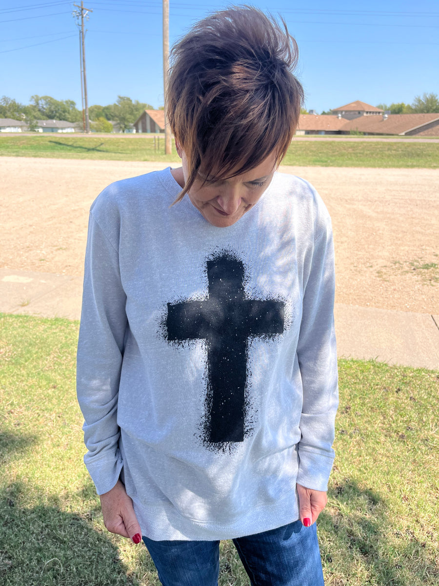 Splatter Cross Light Sweatshirt – Crossrootsllc
